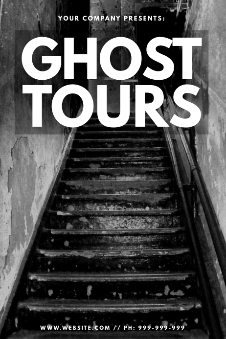 Ghost Tours Poster Template | PosterMyWall