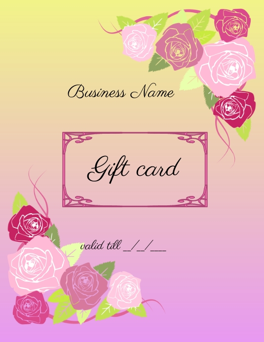 Gift card Template | PosterMyWall