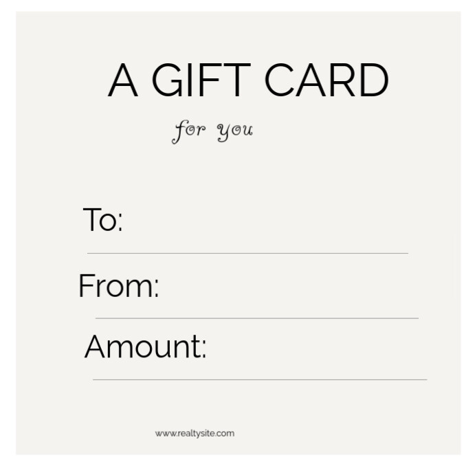 Gift card Template | PosterMyWall