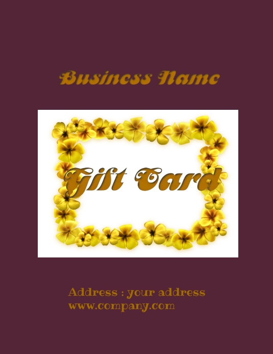 Gift card Template | PosterMyWall