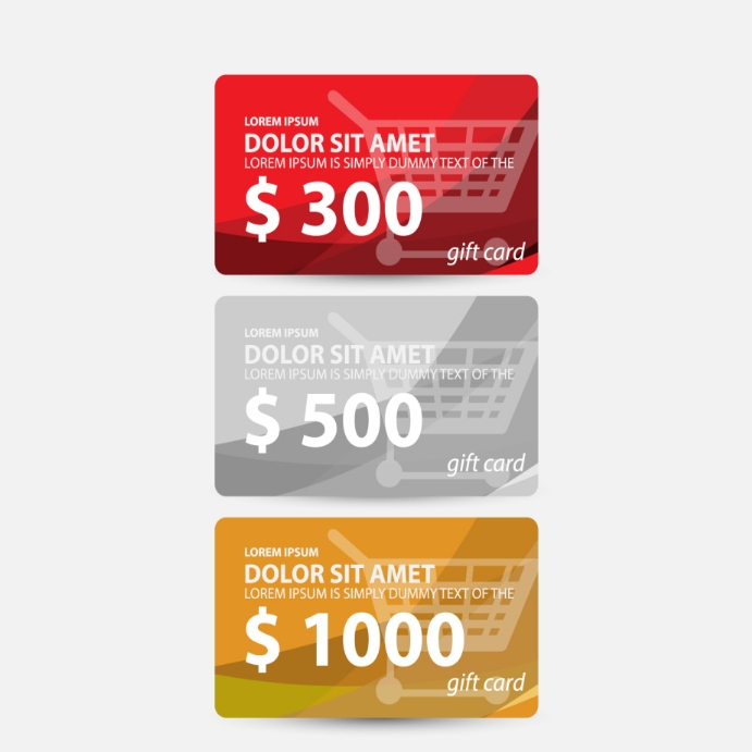 gift cards set Template | PosterMyWall