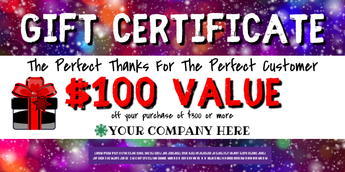 Gift Certificate Template | PosterMyWall