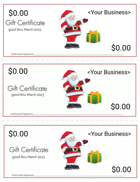 Gift Certificate Template | PosterMyWall