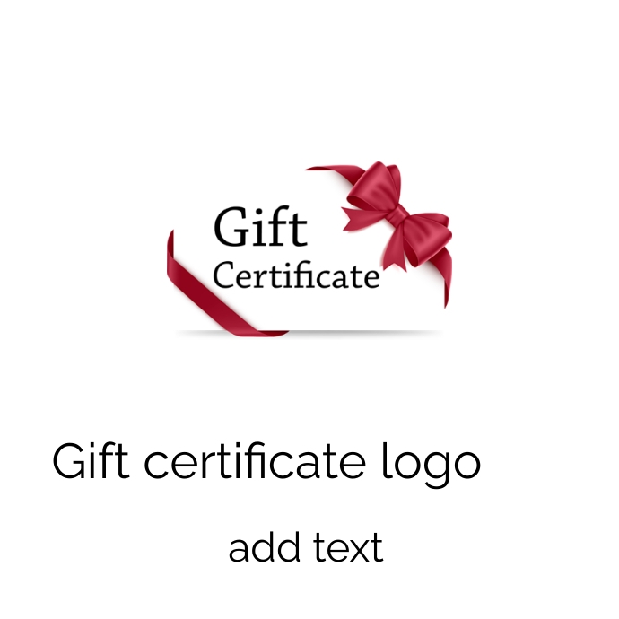 Gift certificate printable logo template. | PosterMyWall