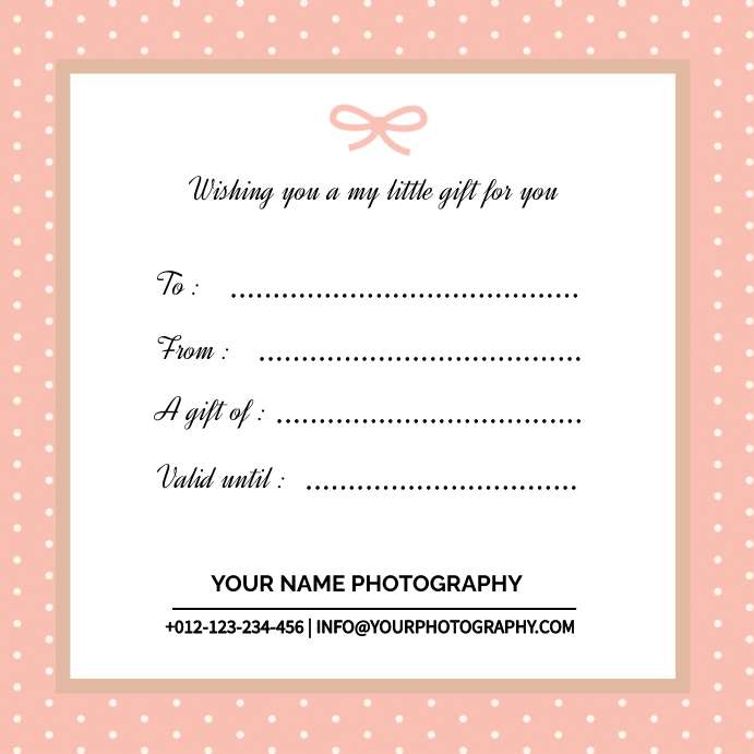 Gift Certificate Template | PosterMyWall