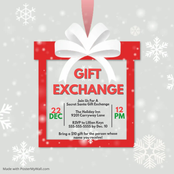 Gift Exchange | PosterMyWall