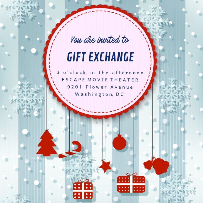 Copy of Gift Exchange | PosterMyWall