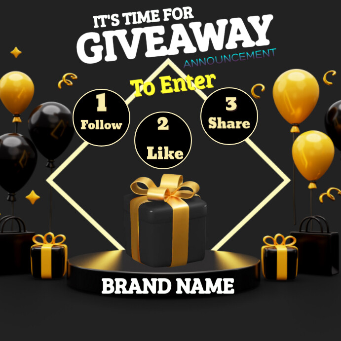 Copy of Gift give away | PosterMyWall