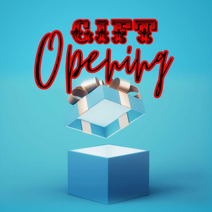 Gift opening Template | PosterMyWall