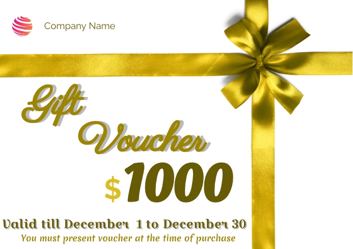 gift voucher a3 Template | PosterMyWall