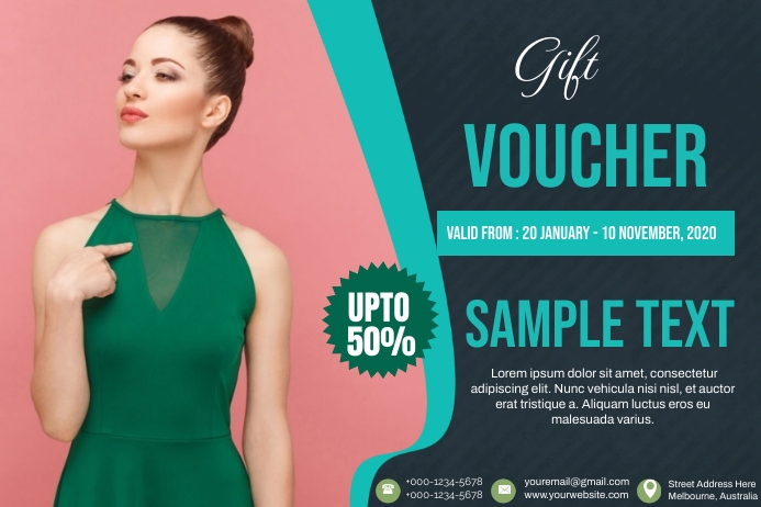 Gift Voucher ads Template | PosterMyWall