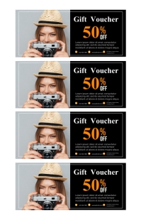 Gray Gift Voucher Template | PosterMyWall