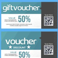 Gift Voucher Blue Design Template | PosterMyWall