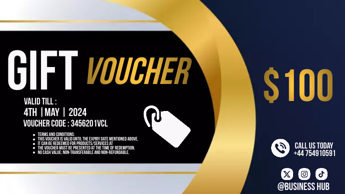 gift voucher Template | PosterMyWall