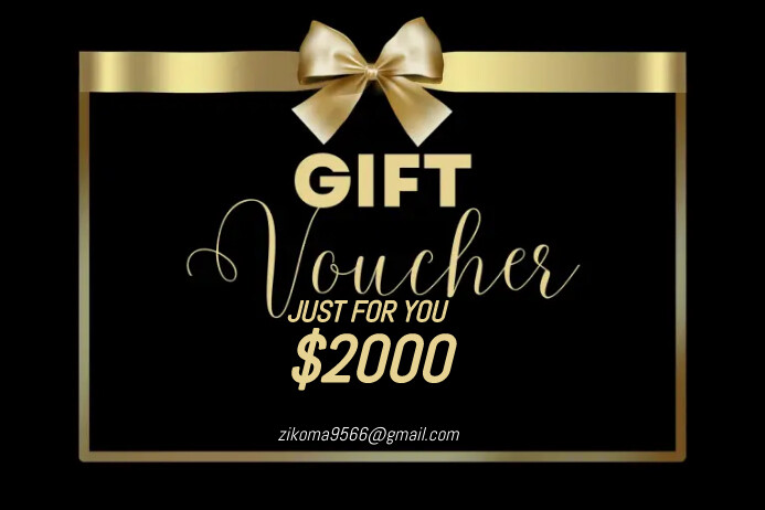 gift voucher Template | PosterMyWall