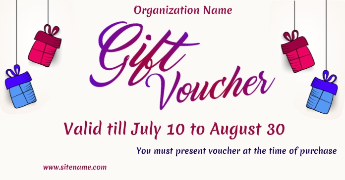 Gift Voucher Template | PosterMyWall