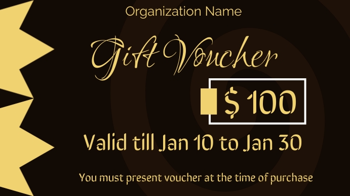 Gift Voucher Template | PosterMyWall