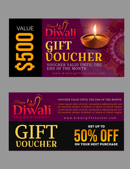 Gift Voucher Template | PosterMyWall