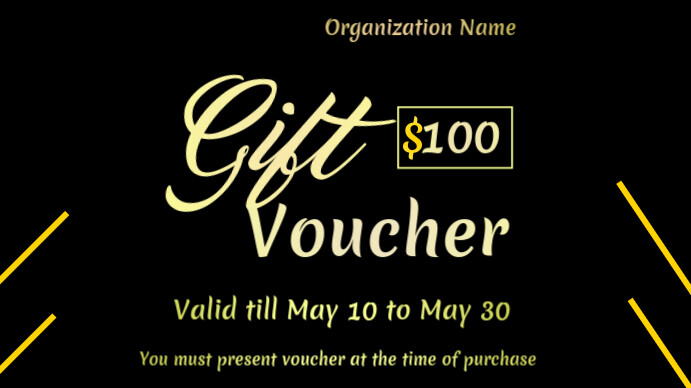 Gift Voucher Template | PosterMyWall
