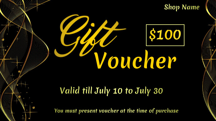 Gift Voucher Template | PosterMyWall