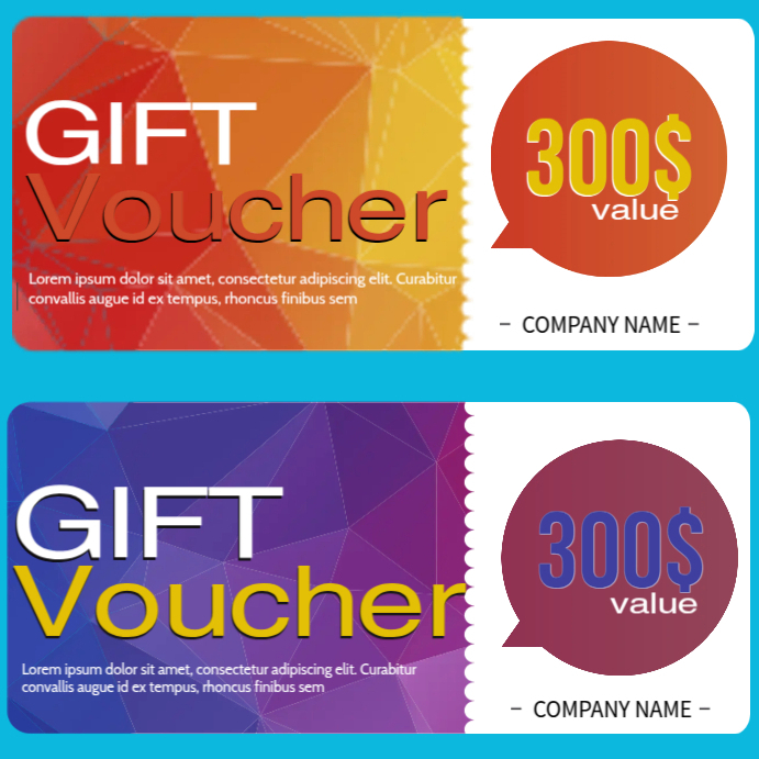 Gift Voucher Facebook Ads Template | PosterMyWall