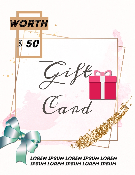 Selebaran Voucher Hadiah Templat | PosterMyWall