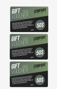 Gray Gift Voucher Template | PosterMyWall