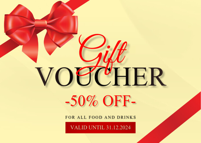 Gift Voucher Kartu Pos Template | PosterMyWall