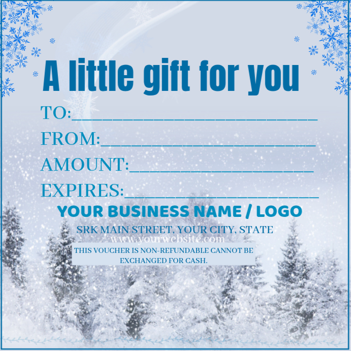 gift voucher label design template | PosterMyWall
