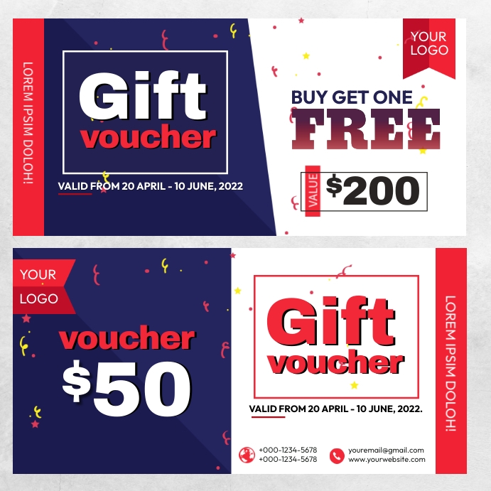 Gift Voucher Template | PosterMyWall