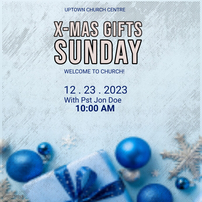 Gifts Sunday Template | PosterMyWall