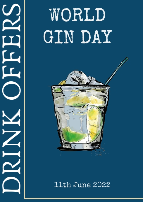 Gin Template | PosterMyWall