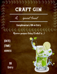 Gin tasting flyer Template | PosterMyWall