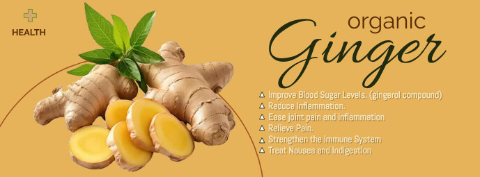 Plantilla de Ginger Banner Facebook Cover | PosterMyWall