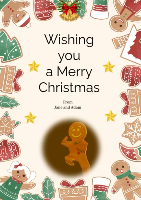 Ginger bread Christmas Flyer Template | PosterMyWall