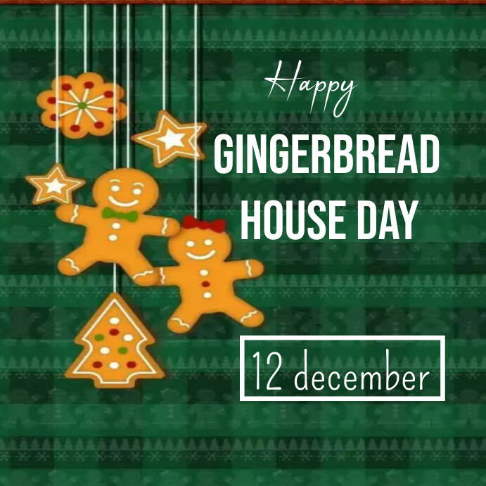 Gingerbread house instagram post Template | PosterMyWall