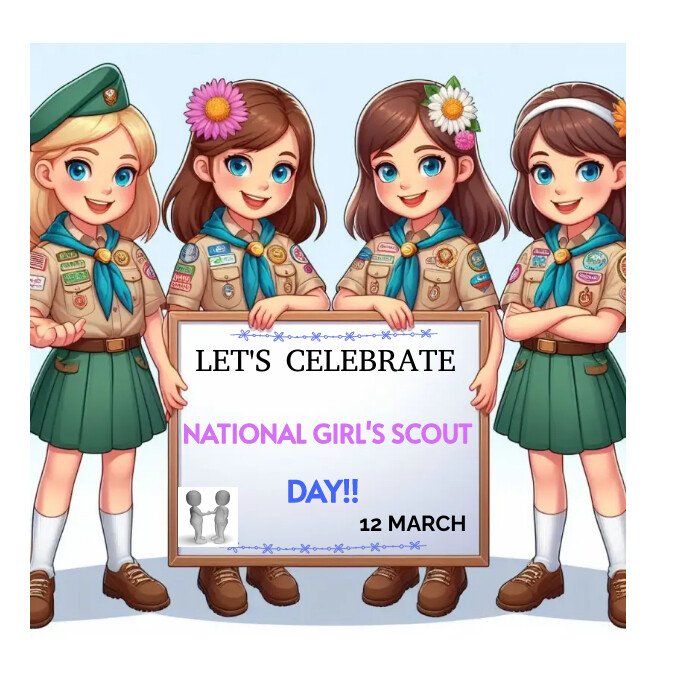 Copy of GIRL'S SCOUT DAY | PosterMyWall