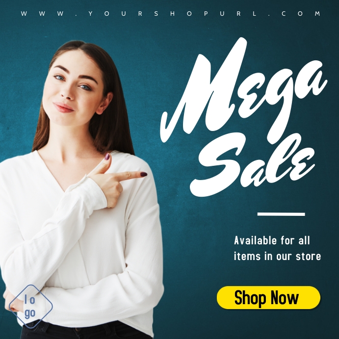Girl announcing instgram product servic sale Template | PosterMyWall