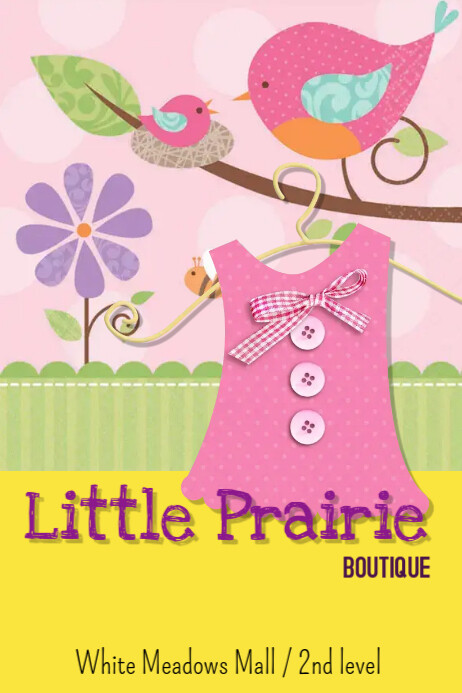 Girl clothes boutique Template | PosterMyWall