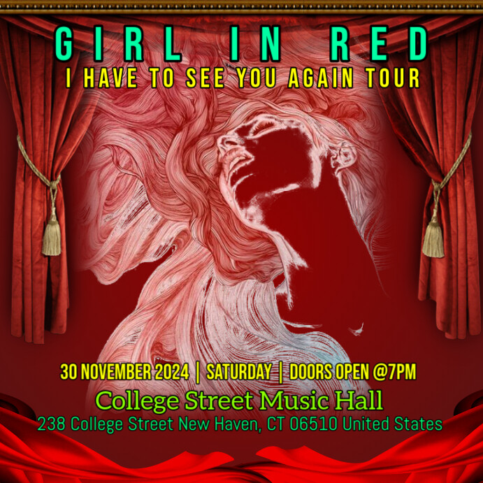 Girl In Red Instagram Post Template | PosterMyWall