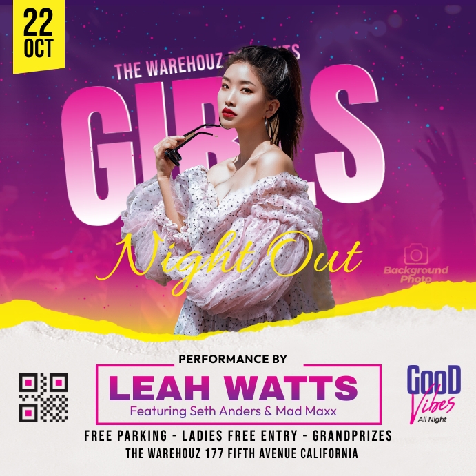 Plantilla de Girl NIght Out | PosterMyWall