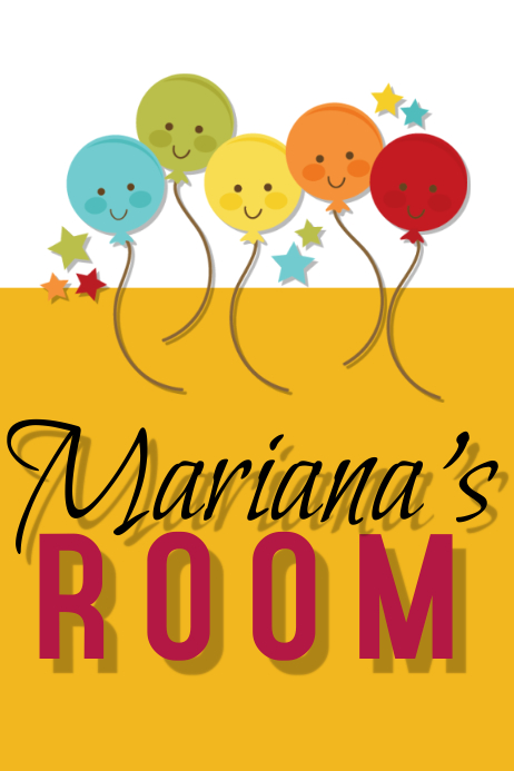 Girl's decor room Template | PosterMyWall