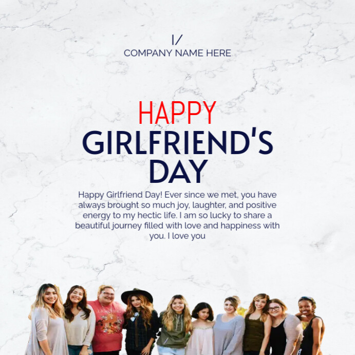 GIRLFRIEND'S DAY (3) Template | PosterMyWall