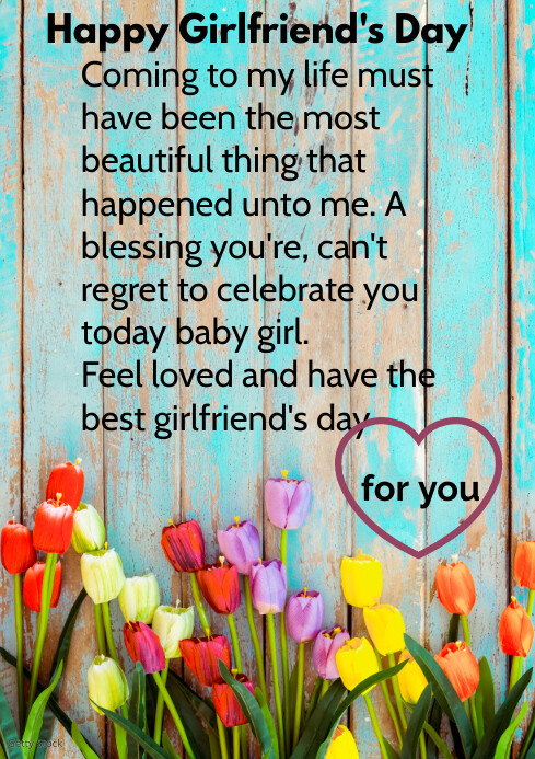 girlfriend's day template | PosterMyWall