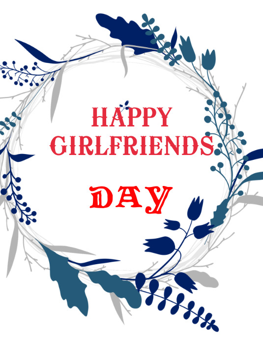 Girlfriends day poster Template | PosterMyWall