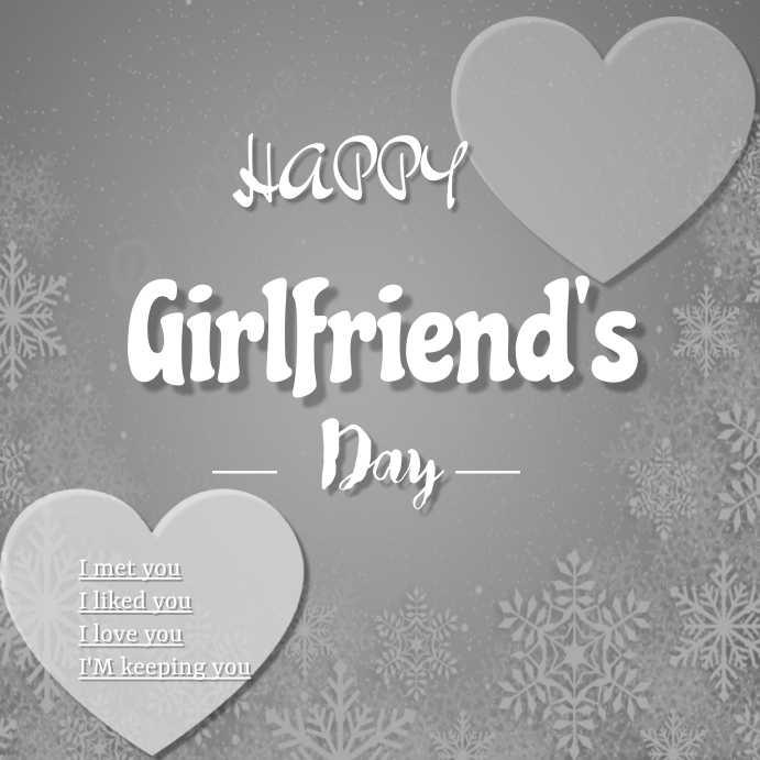 Plantilla de girlfriends day template | PosterMyWall