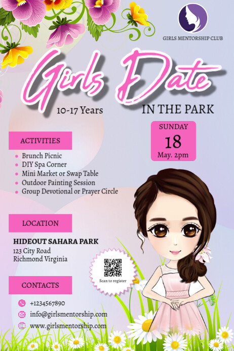 Girls' Day Out Ad Template | PosterMyWall