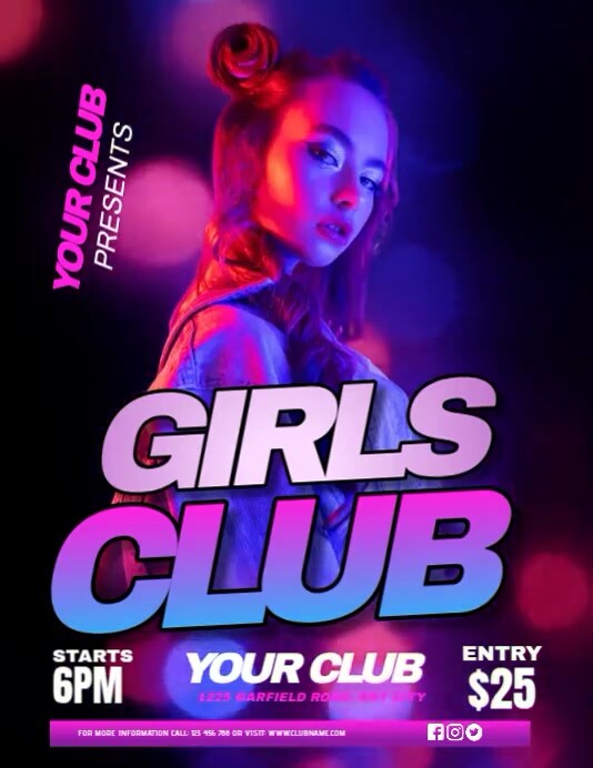 Copy of Girls Club Party | PosterMyWall