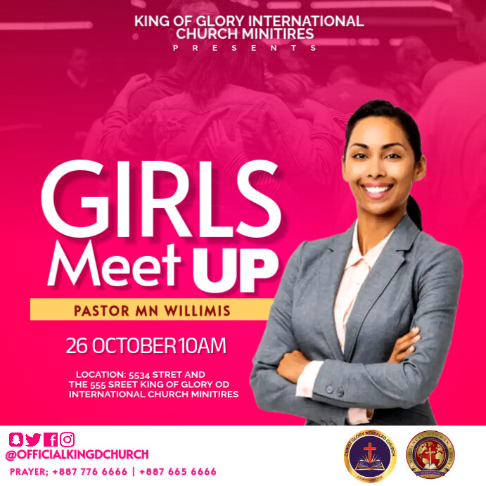 Copy of girls meet up | PosterMyWall