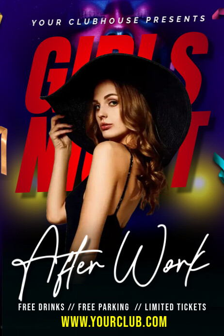 GIRLS NIGHT Template | PosterMyWall